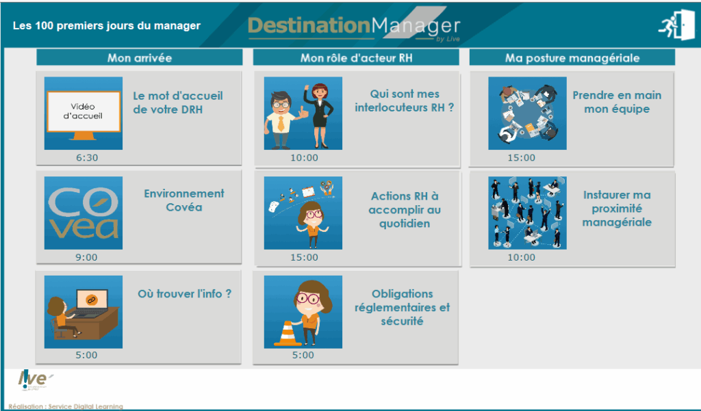 accueil 100 premiers jours - E-learning Touch'