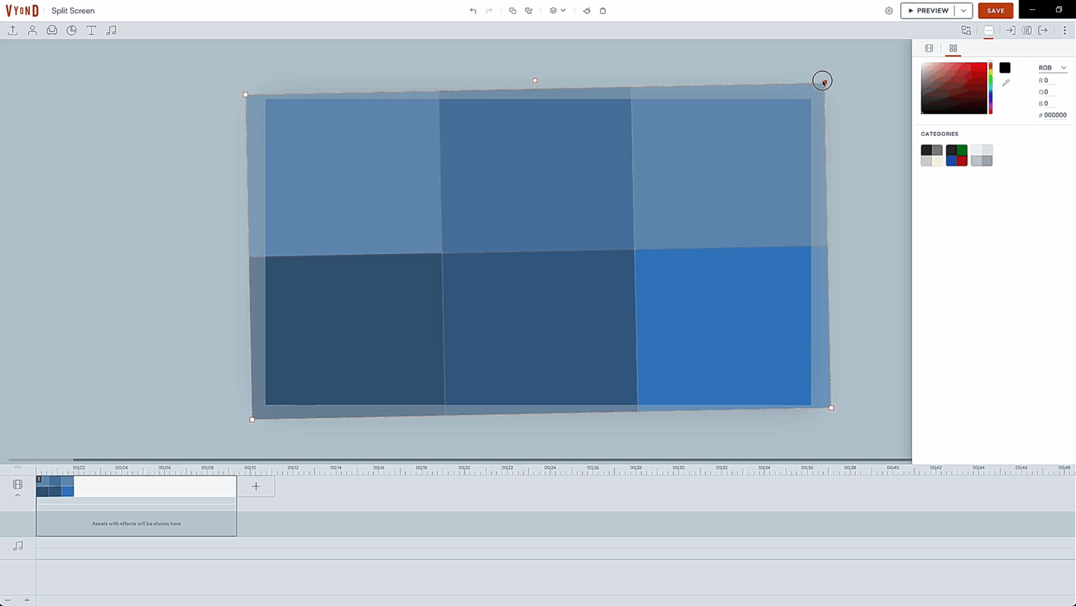 vyond_ecran_partage_carre_multiple - E-learning Touch'