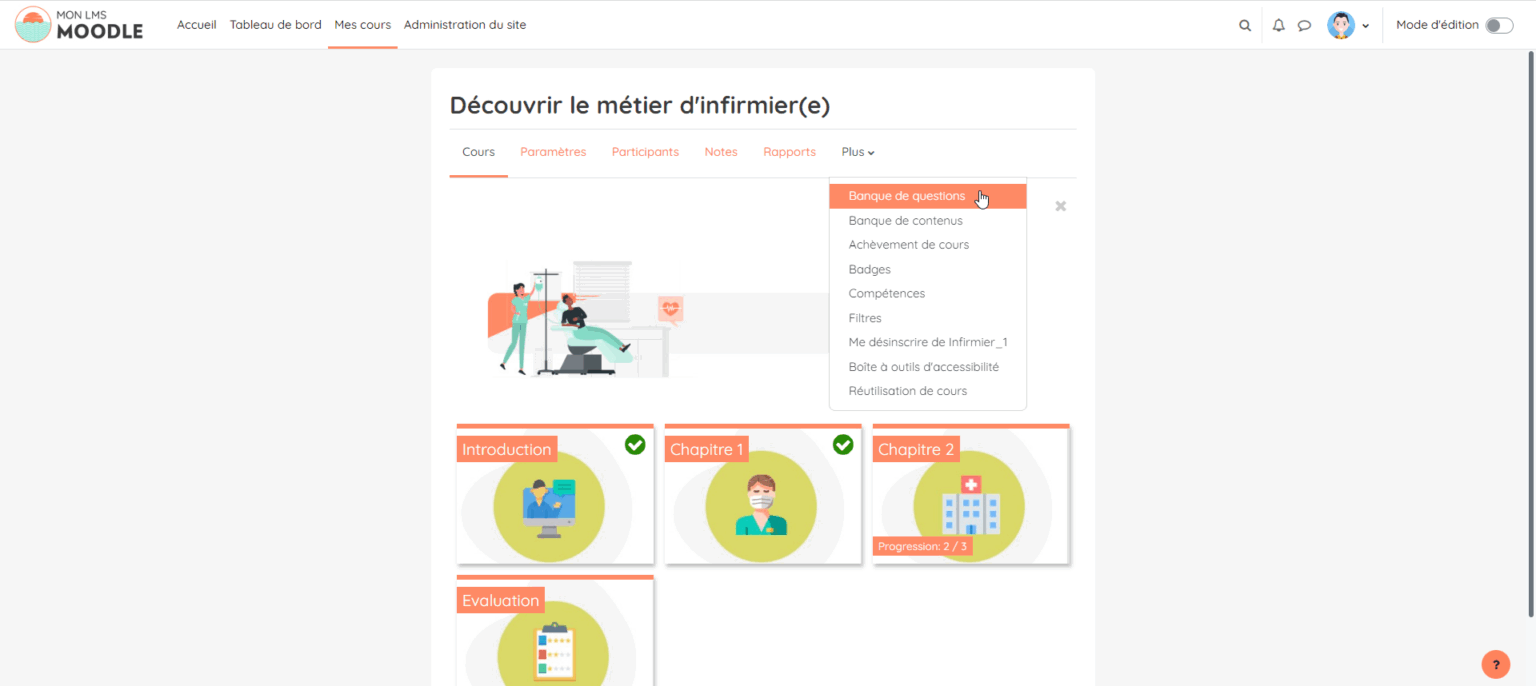 Moodle 4 : Collaborez dans vos tests avec la banque de questions - E ...