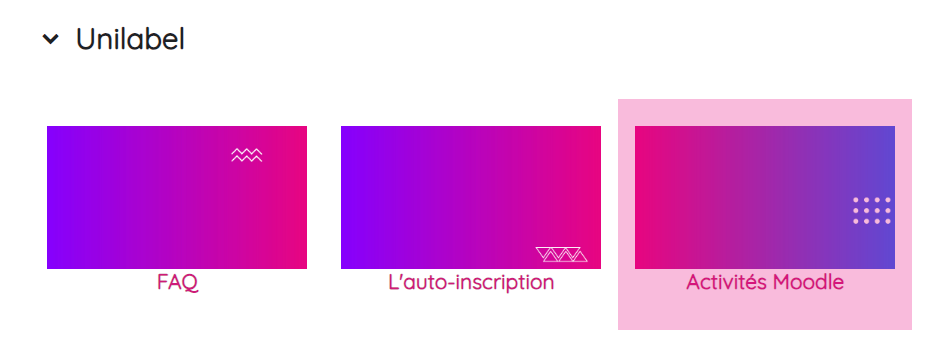 unilabel_aperçu_plugin_moodle - E-learning Touch'